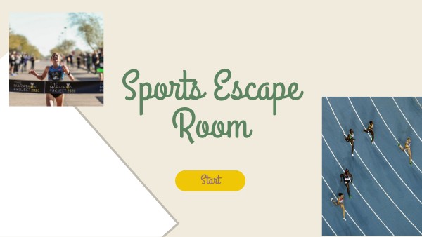 Sports Escape Room | Genially