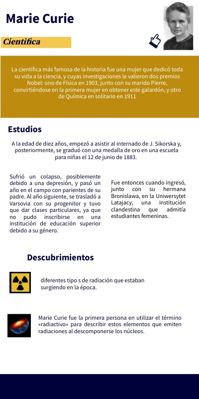 MARIE CURIE | Genially