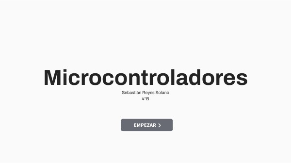 Presentación microcontroladores | Genially