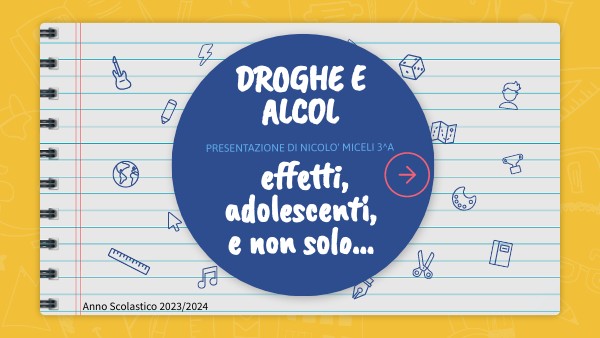 Presentazione x Scienze NICOLÒ MICELI 3^A - Droghe e Alcol