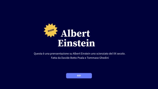 Presentazione su Albert Einstein | Genially