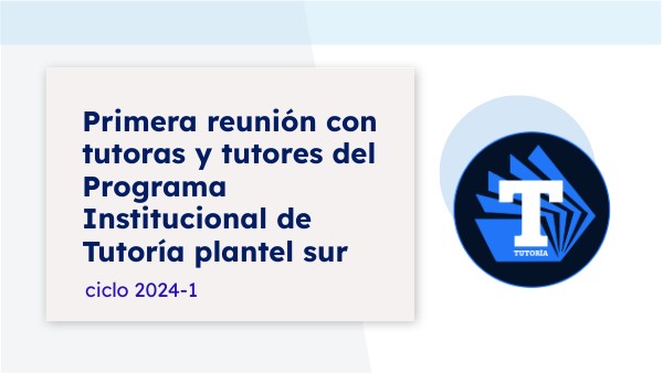 Primera reunión PIT ciclo 2024