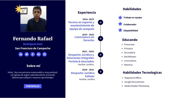 CV GENIALLY FERNNADO RODRIGUEZ | Genially