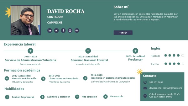 Curriculum Sintético David Rocha | Genially