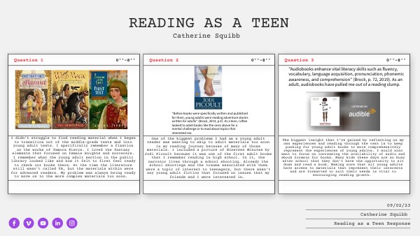 Reading as a Teen | Genially