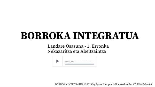 IRISG - BORROKA INTEGRATUA | Genially