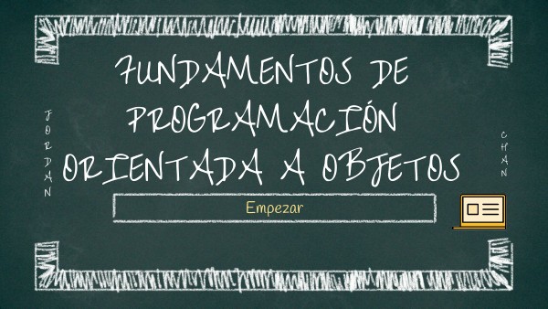Fundamentos de programación orientada a objetos