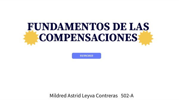 Fundamentos de las Compensaciones