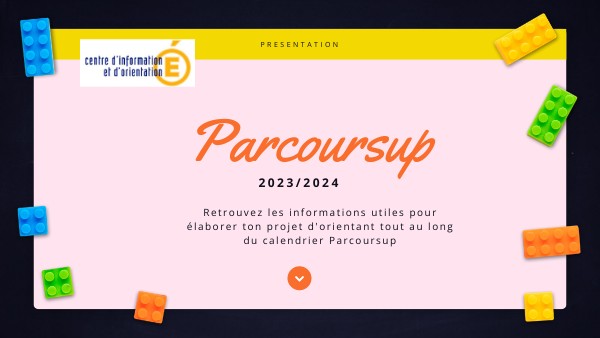 Parcoursup 2023/2024 | Genially