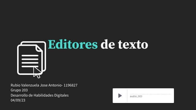 Editores de texto | Genially