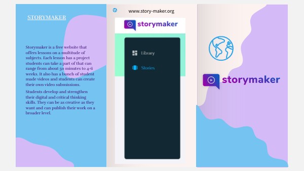 TRI-FOLD Pamphlet for Story-Maker