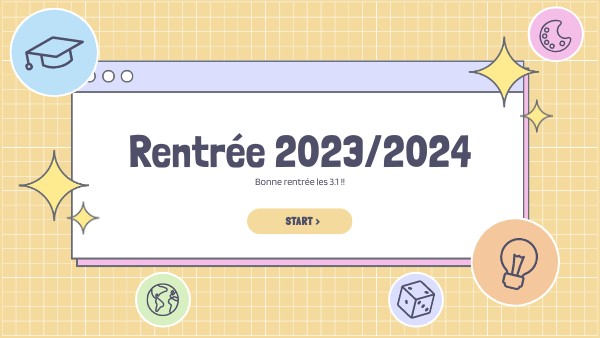 Présentation rentrée 2023-2024
