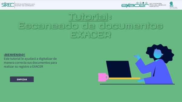 Tutorial escaneado de documentos EXACER