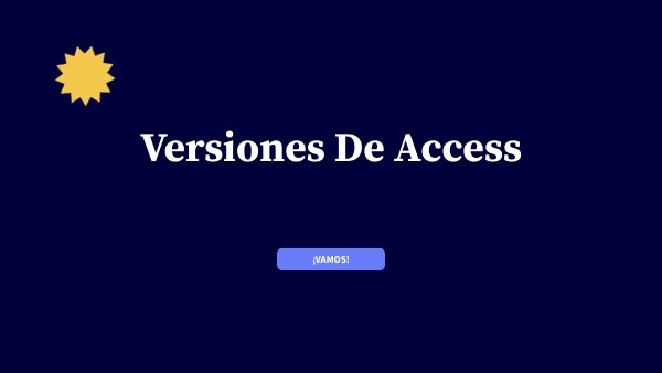 versiones de access | Genially