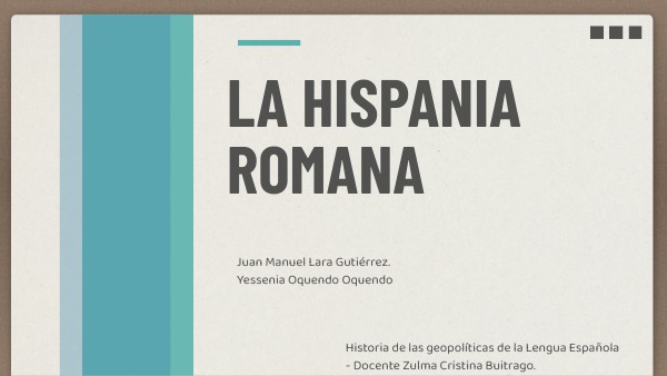 HISPANIA | Genially