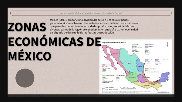 ZONAS ECONOMICAS DE MEXICO | Genially