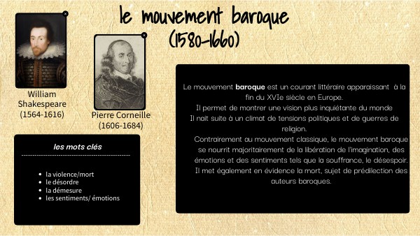 le mouvement baroque