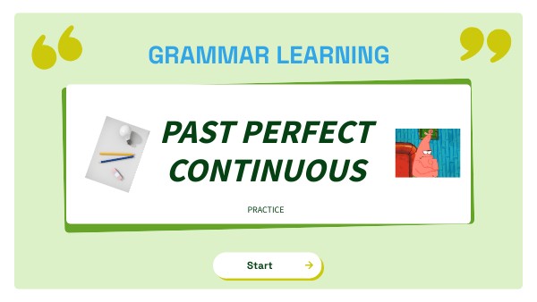 FLASHCARD past per cont | Genially