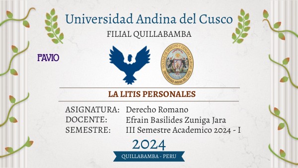 PARTES - EXPO LITIS PERSONALES | Genially