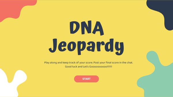 DNA JEOPARDY GAME