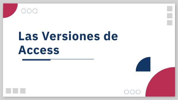 PRESENTACIÓN DE LAS VERSIONES DE ACCESS | Genially