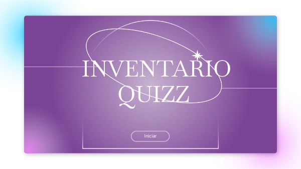 INVENTARIO QUIZZ | Genially