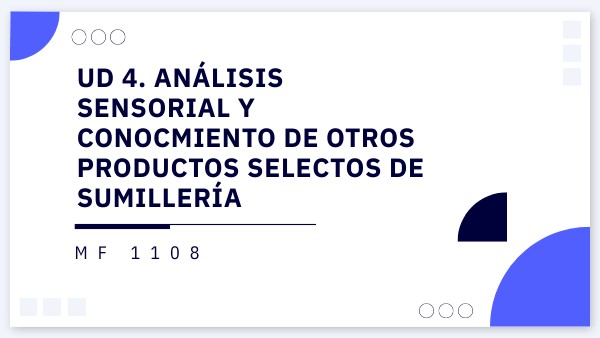 UD 4. ANÁLISIS SENSORIAL | Genially