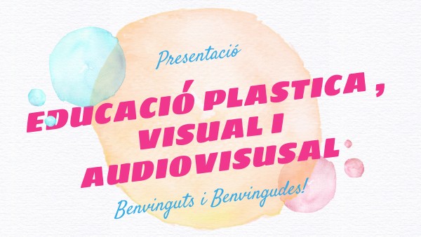 PRESENTACIÓN PINCELES Y ACUARELAS