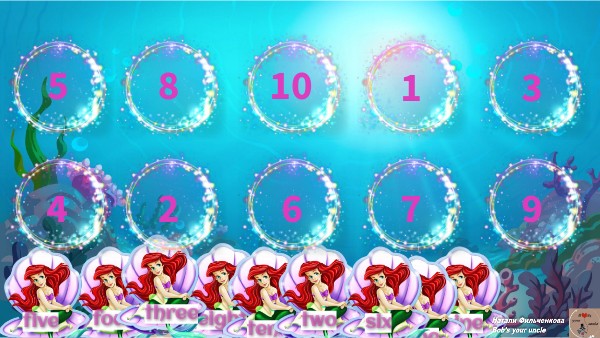 Numbers 1-100 with Ariel | Genially