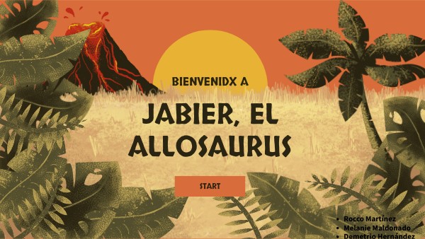 Jabier: el allosaurus | Genially