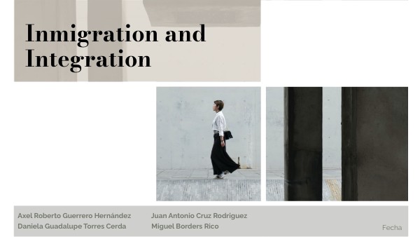 Inmigration n Integration