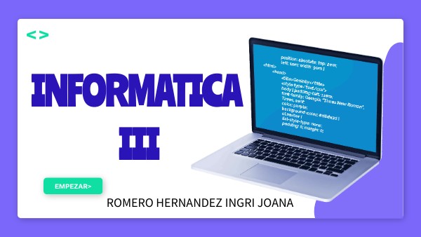 INFORMATICA JOANA ROMERO | Genially