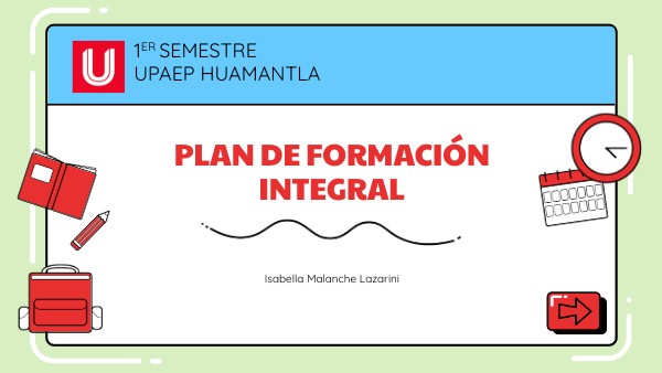 PLAN DE FORMACIÓN INTEGRAL
