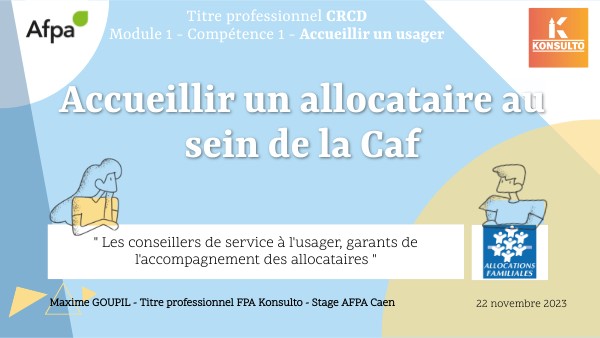 Présentation CAF CRCD AFPA