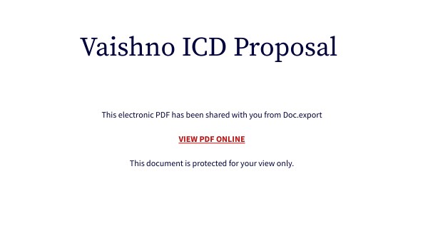 Vaishno ICD Project | Genially