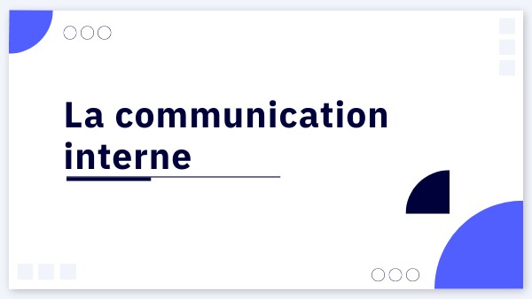 La communication interne | Genially