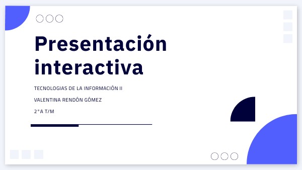 Presentación de Valentina Tecno