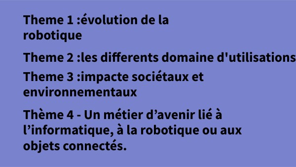 robotique