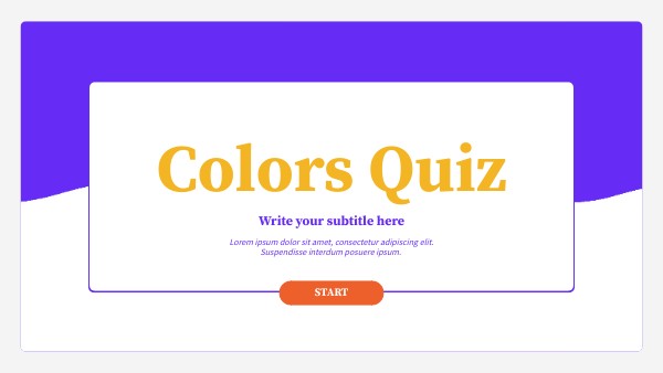 WATERCOLOR COLORS QUIZ