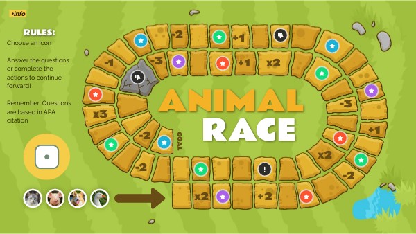 APA Citation Race | Genially