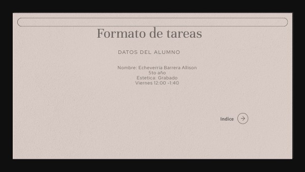 Formato de tareas | Genially