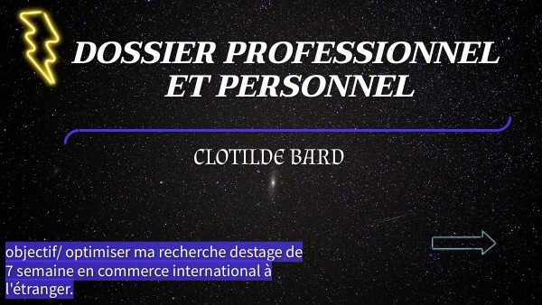 Dossier Pro/Perso Clotilde Bard CI1 | Genially