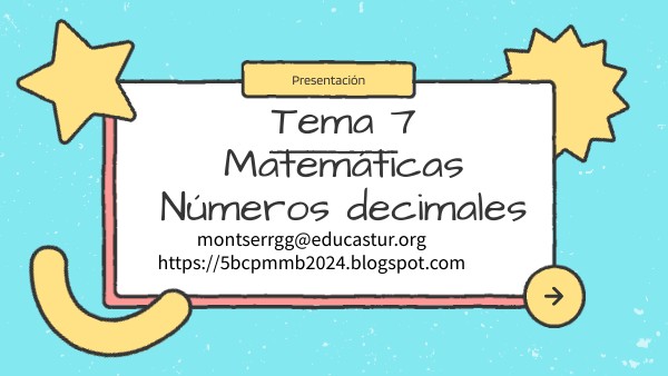 mate tema 7 y 8 n decimales