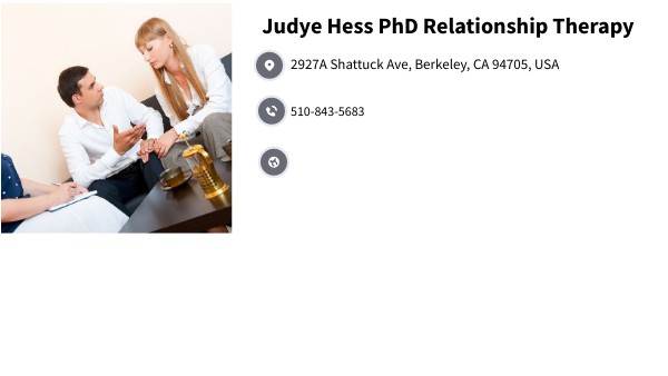Judye Hess PhD Relationship Therapy