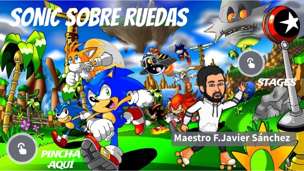 Sonic sobre ruedas