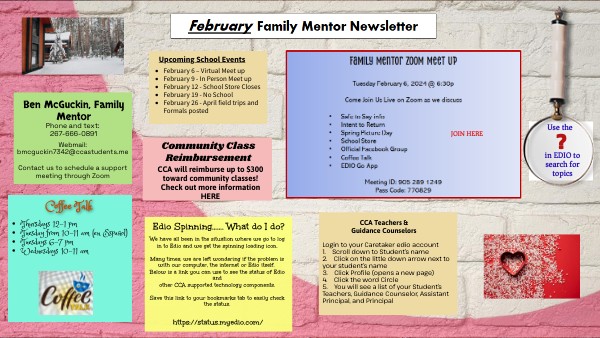 February Family Mentor Newsletter BCM | Genially