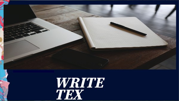 Write tex
