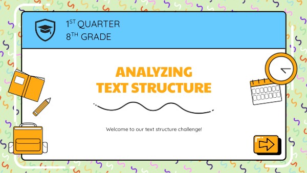 Analyzing text structure | Genially