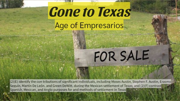 Gone to Texas - Empresarios | Genially