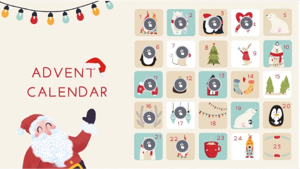 calendario genially con mappa e gioco
